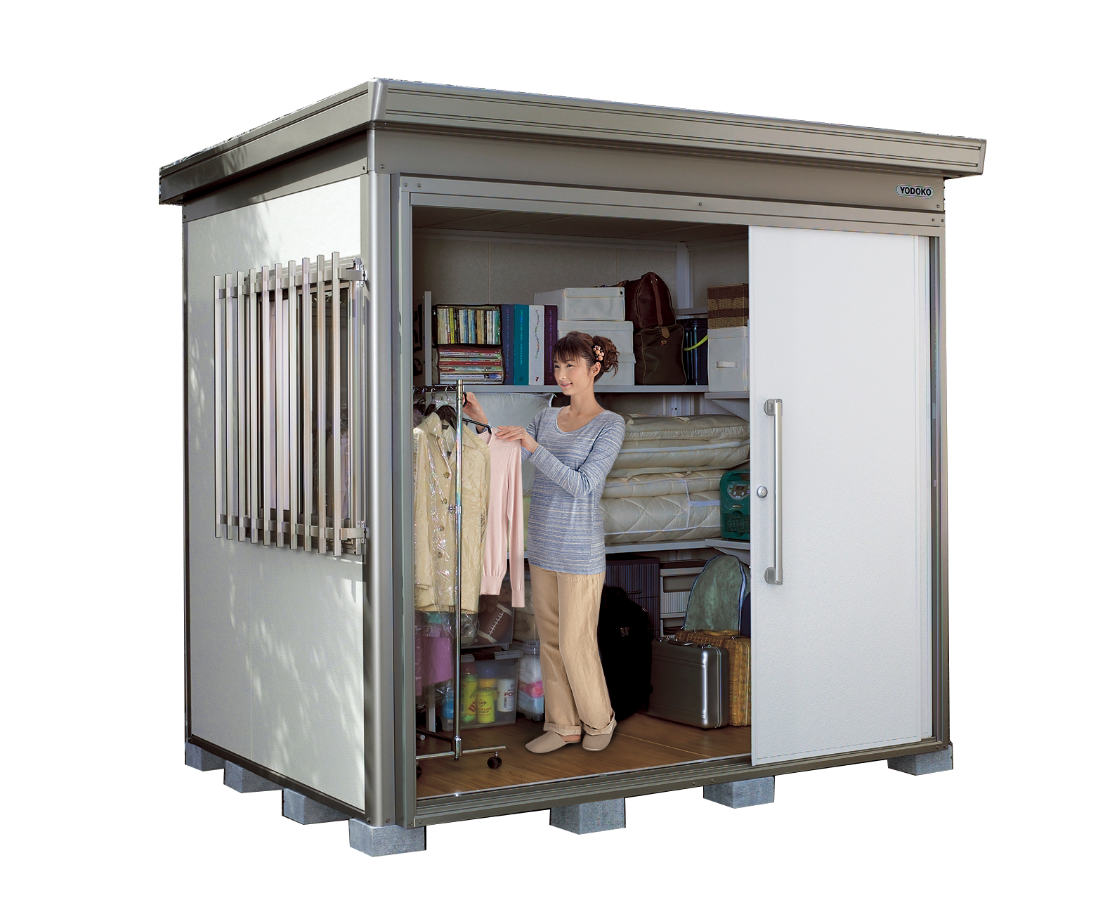ヨド物置 ヨド蔵MD DZBU-2518HE スチール床タイプ(豪雪型)の販売・設置なら | 365日最速対応【セイリーハウス】